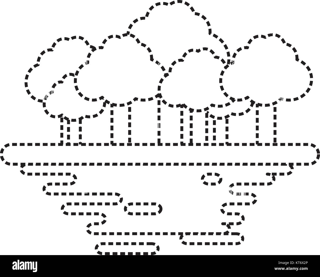 Trees forest symbol Stock Vector Image & Art - Alamy