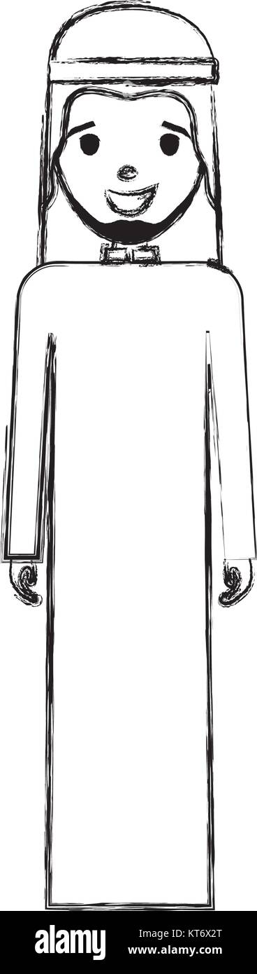 Muslim man cartoon Black and White Stock Photos & Images - Alamy