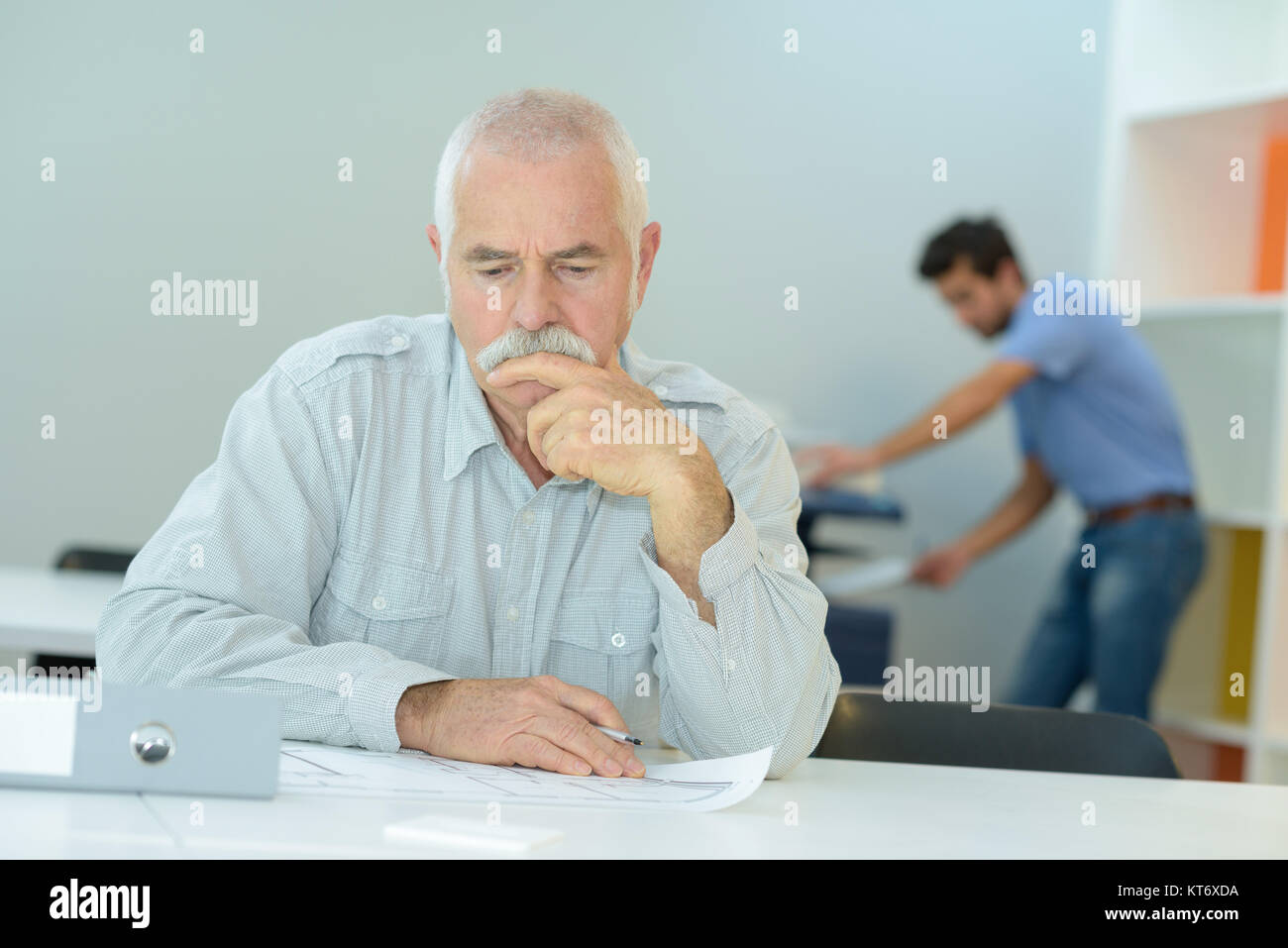 senior man in classroom Stock Photo - Alamy