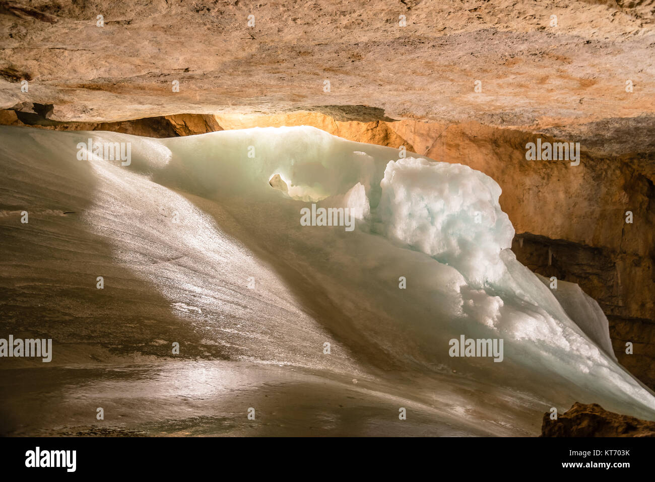 Ice cave in Dachstein, Alps Austria Stock Photo - Alamy