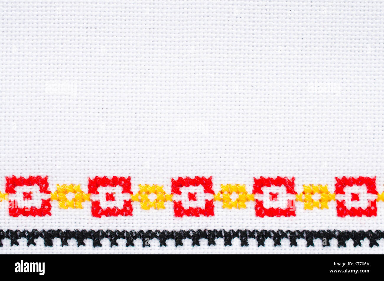 Element Handmade Embroidery By Cross Stitch. Background With Geometric ...