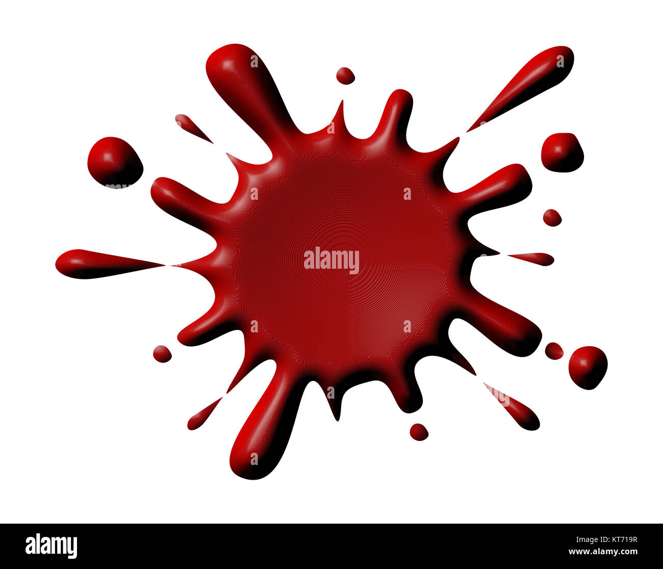 red ink splash on white background Stock Photo - Alamy