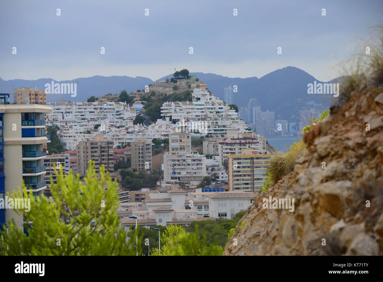 facades in benidorm / cala finestrat - costa blanca - spain Stock Photo ...