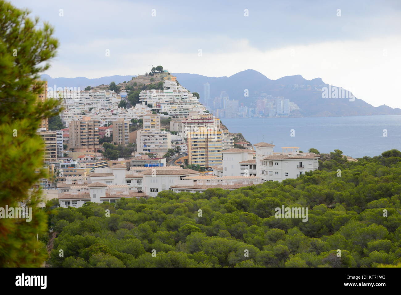 house facades in benidorm / cala finestrat - costa blanca - spain Stock ...