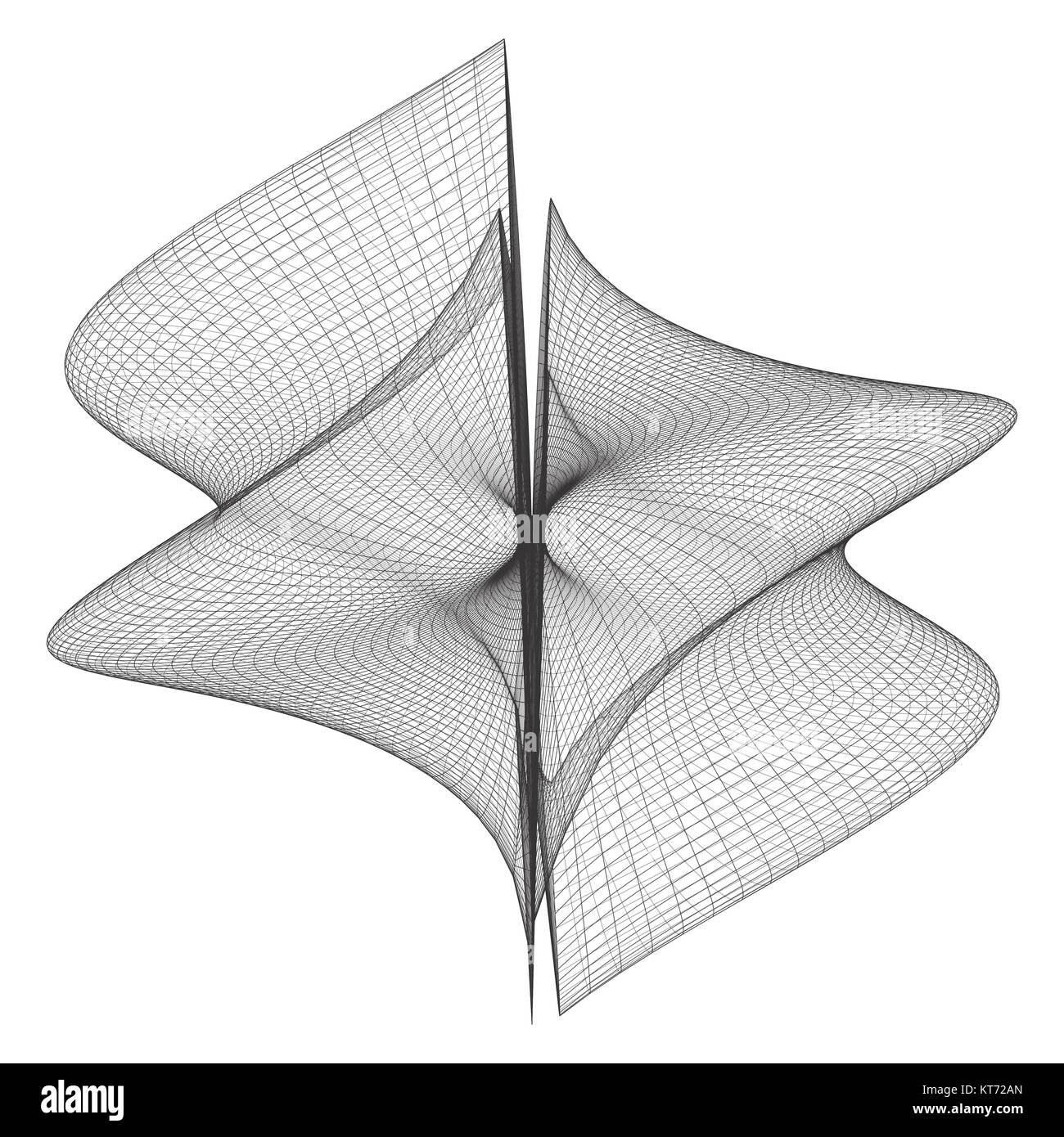 Geometric Wireframe Shape Stock Photo - Alamy