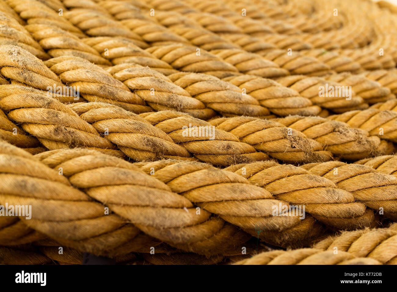 Twisted natural fibre rope texture Stock Photo - Alamy