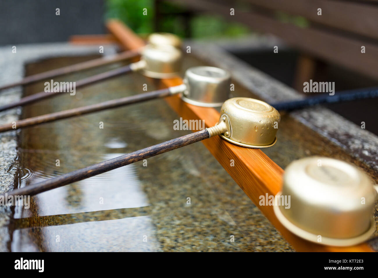 Japanese wooden ladle Stock Photo - Alamy