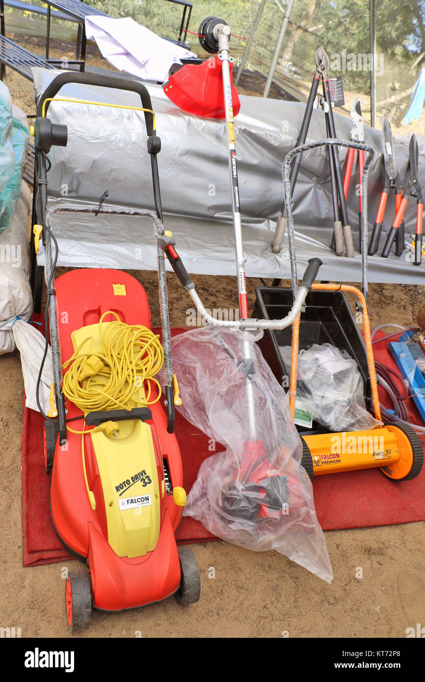 Manual agricultural equipment displaying on a shop during hornbill ...