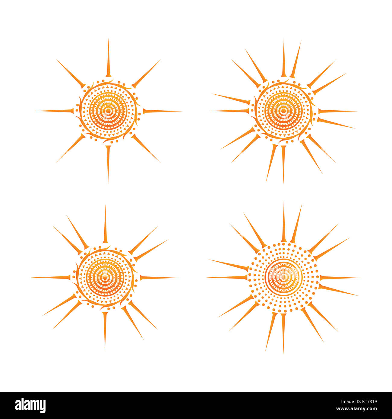 Sun vector icon Stock Photo - Alamy