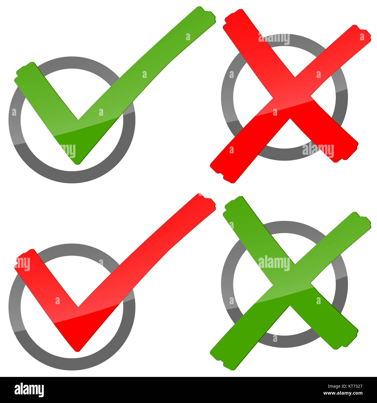 Vector check marks circle hi-res stock photography and images - Alamy