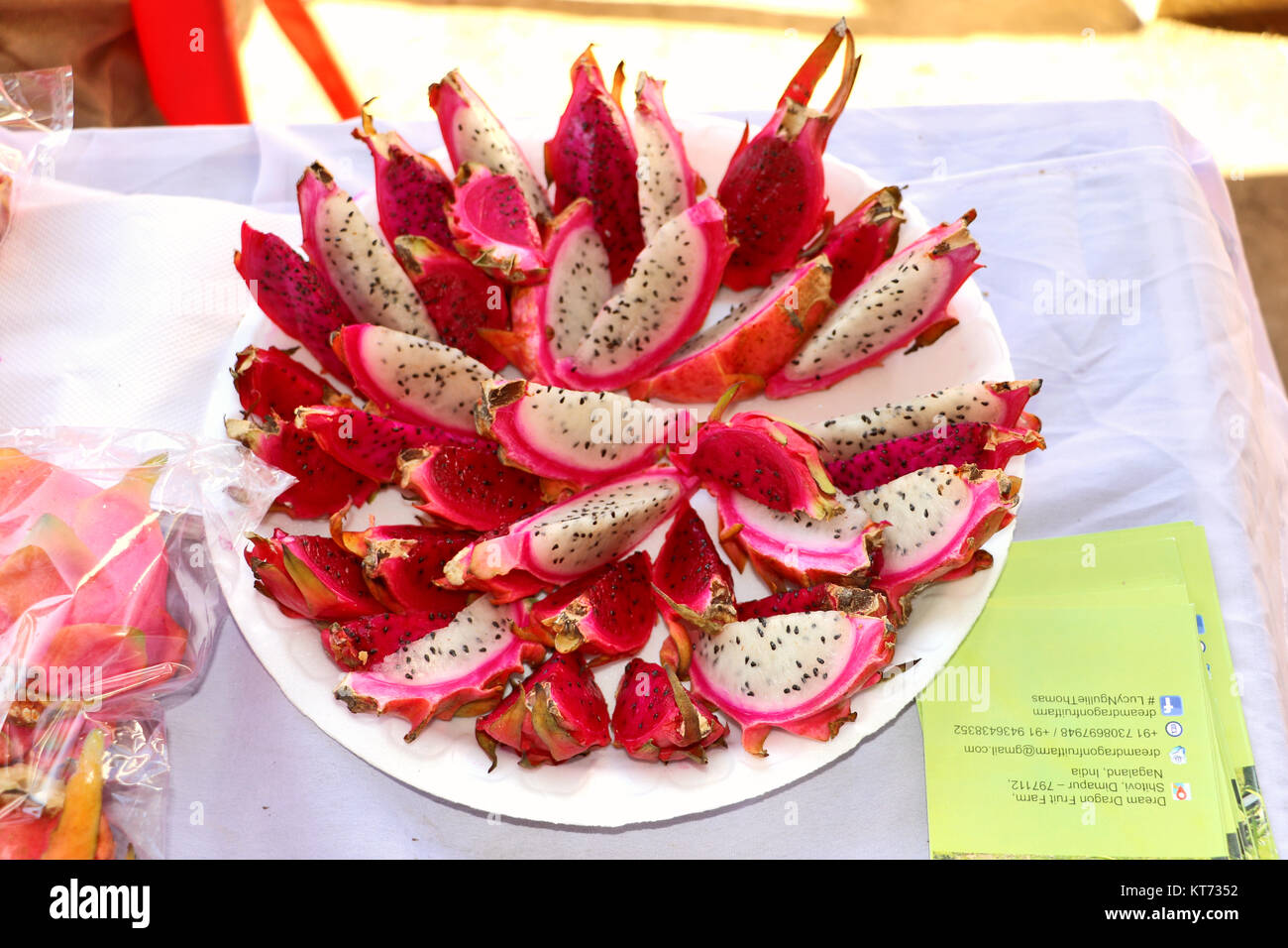 Organic cultivated fruits and vegetable of north-east India displaying ...