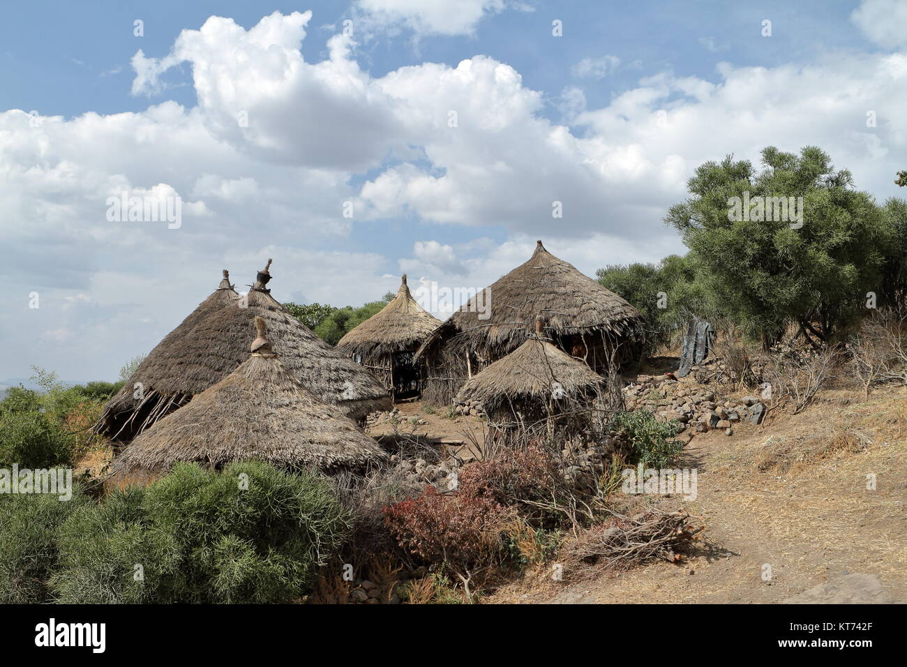 traditional straw houses in africa Stock Photo - Alamy