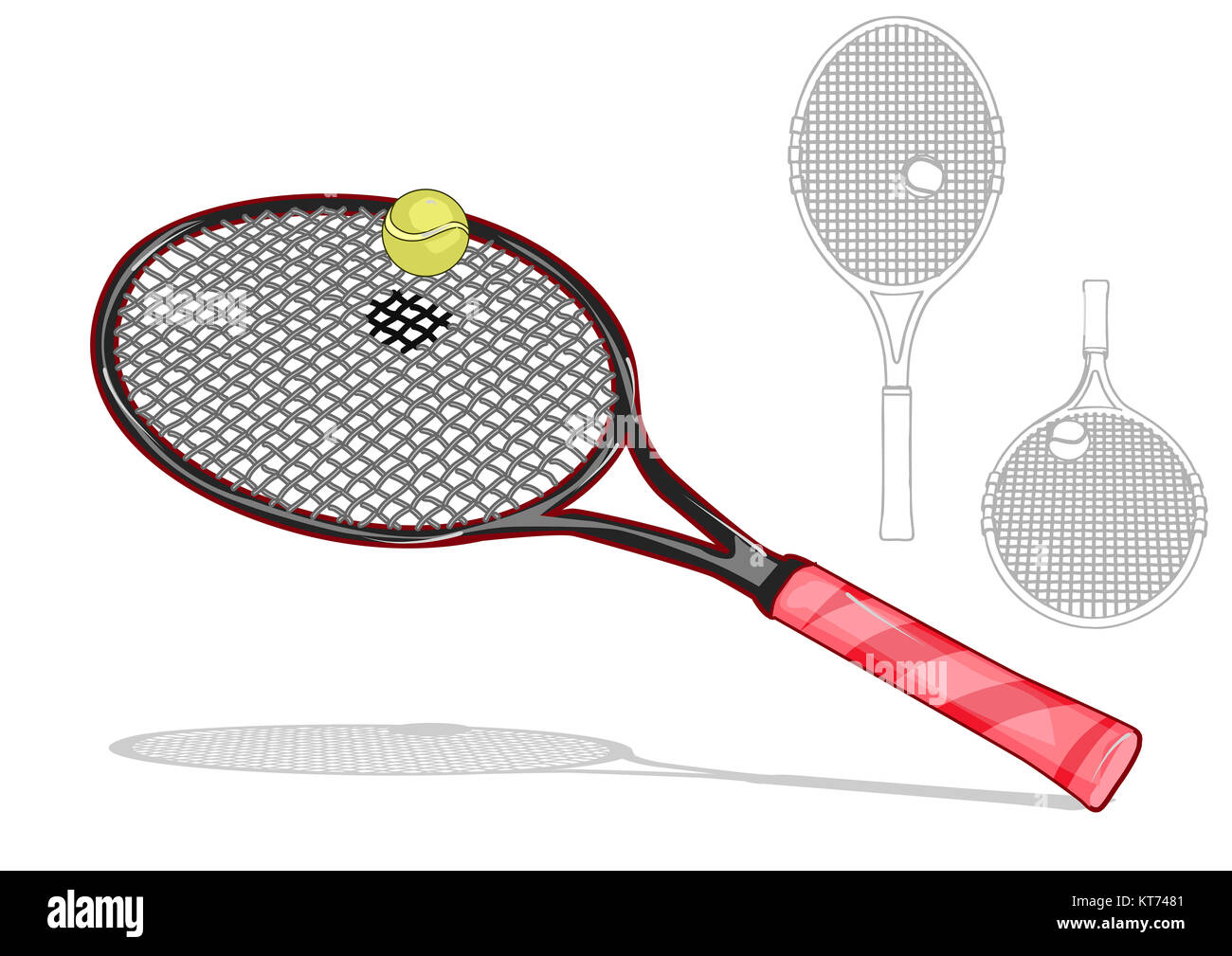 tennis racket set Stock Photo - Alamy