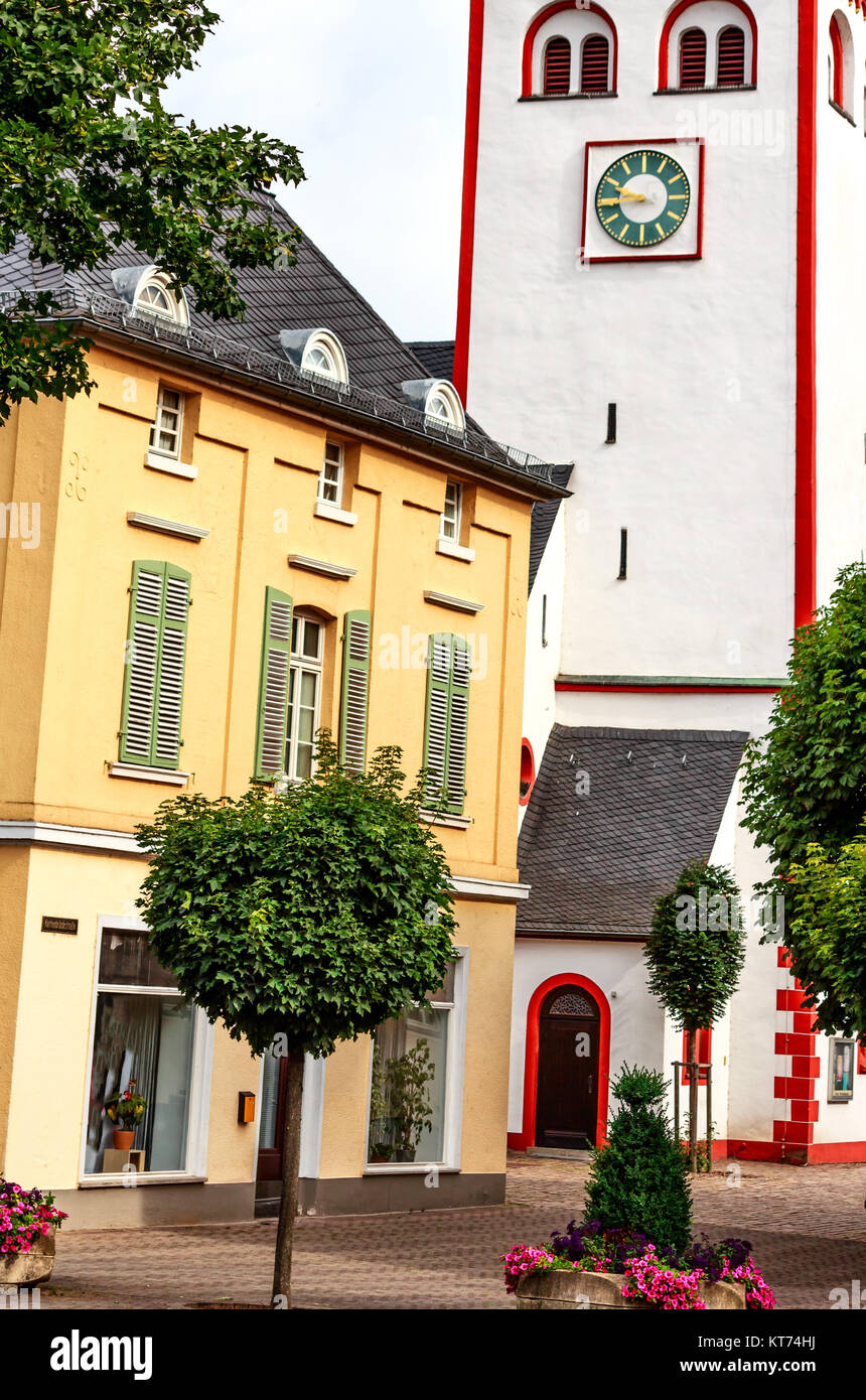 nassau an der lahn - st. john's church romanesque tower 11th century ...
