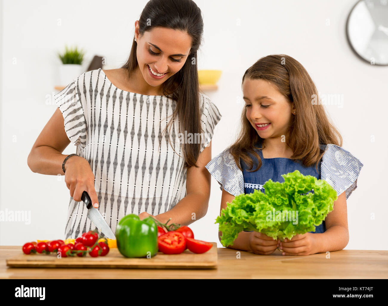 Having fun in the kitchen Stock Photo - Alamy