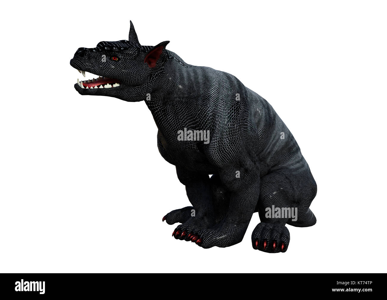 3D Rendering Gargoyle Hound on White Stock Photo - Alamy
