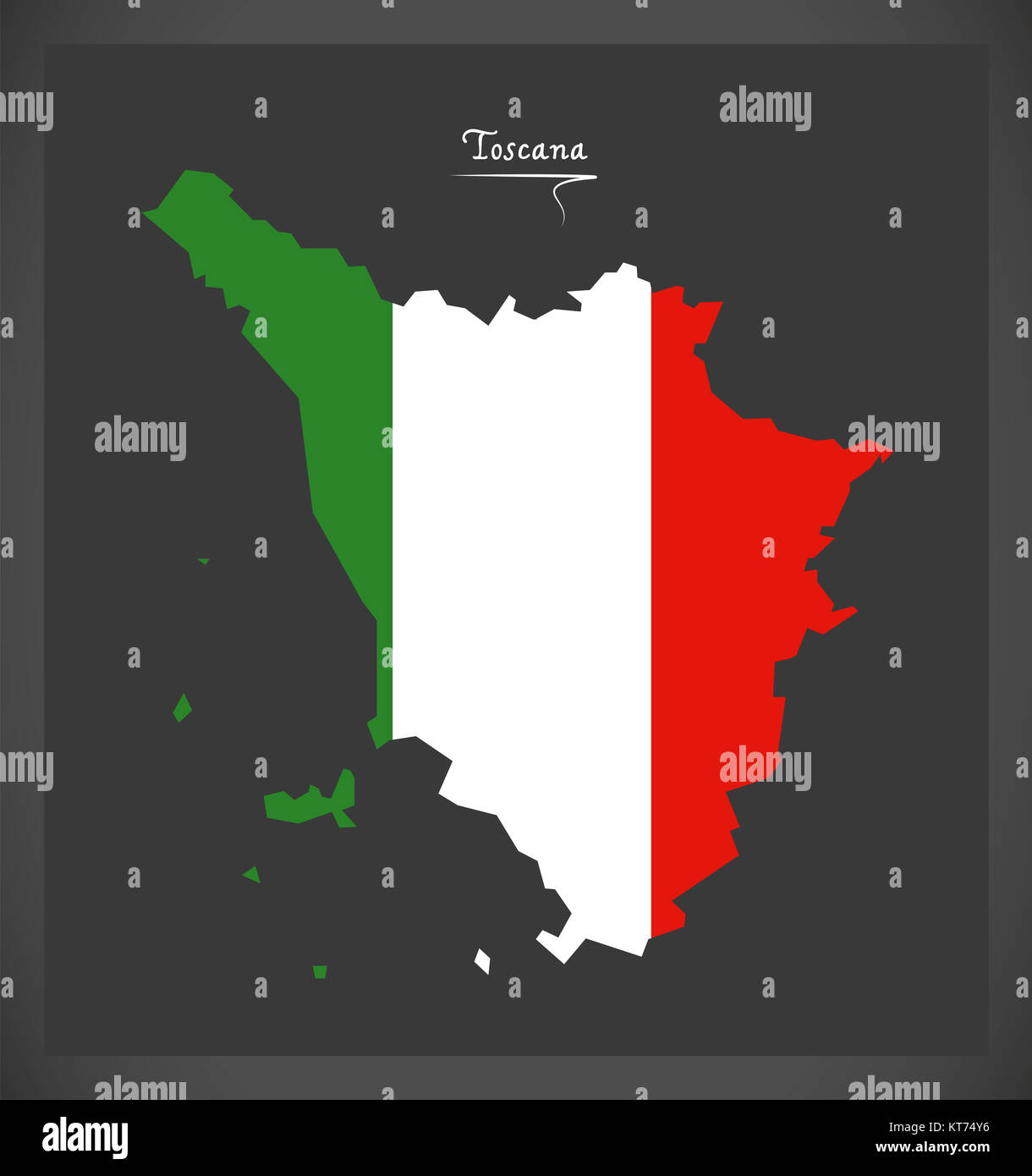 Map toscana illustration hi-res stock photography and images - Alamy