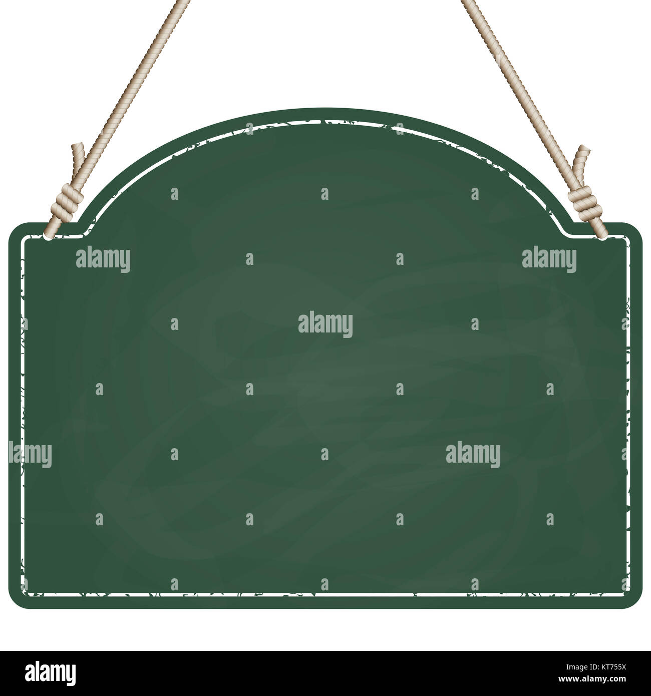 blackboard hanging on ropes Stock Photo - Alamy