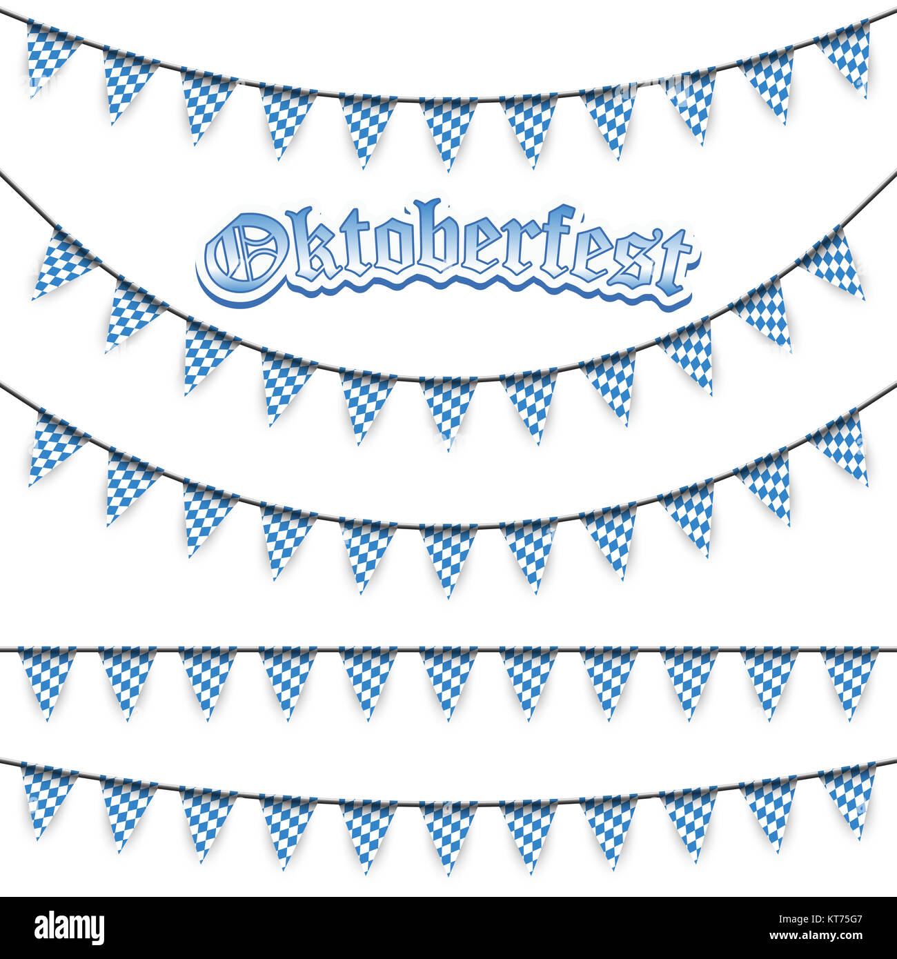 different oktoberfest garlands Stock Photo - Alamy