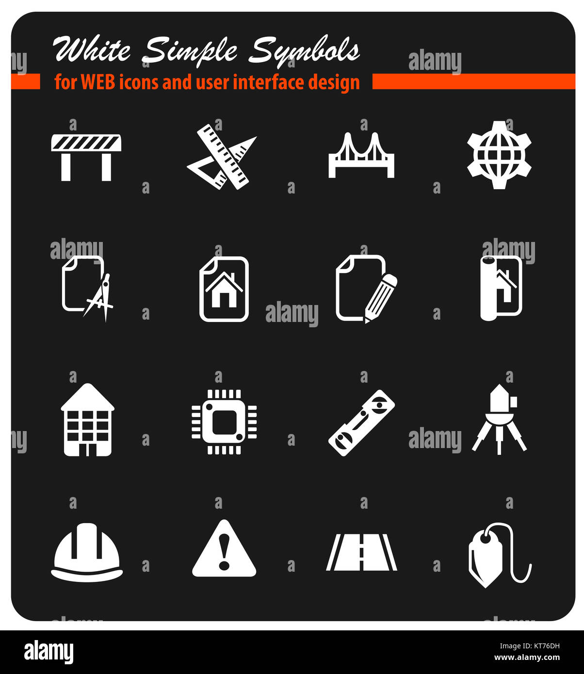 engineering icon set Stock Photo - Alamy