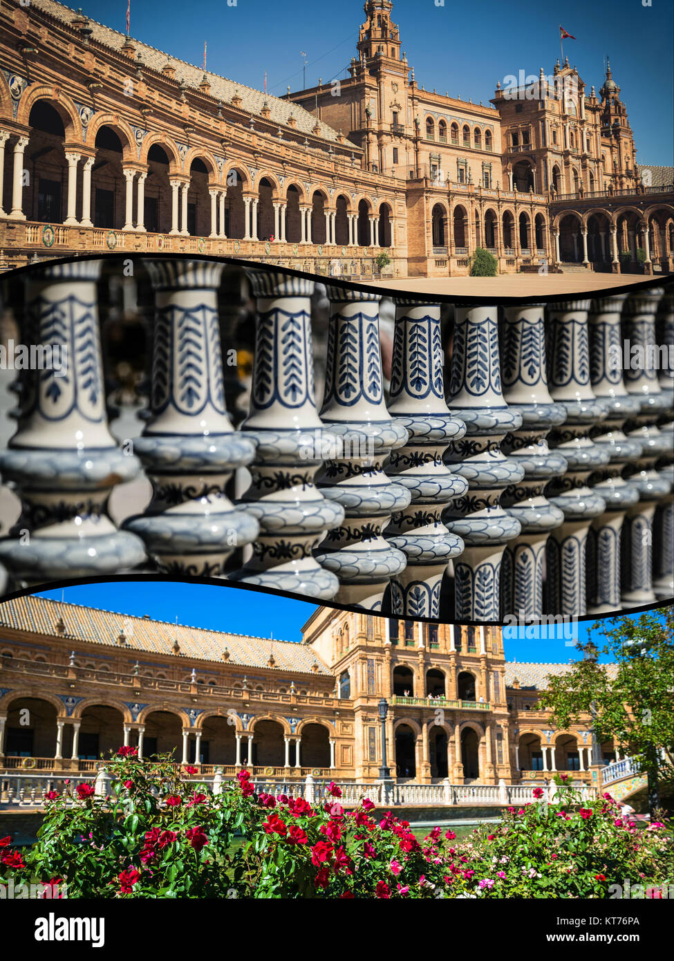 collage of sevilla andalucia spain Stock Photo - Alamy