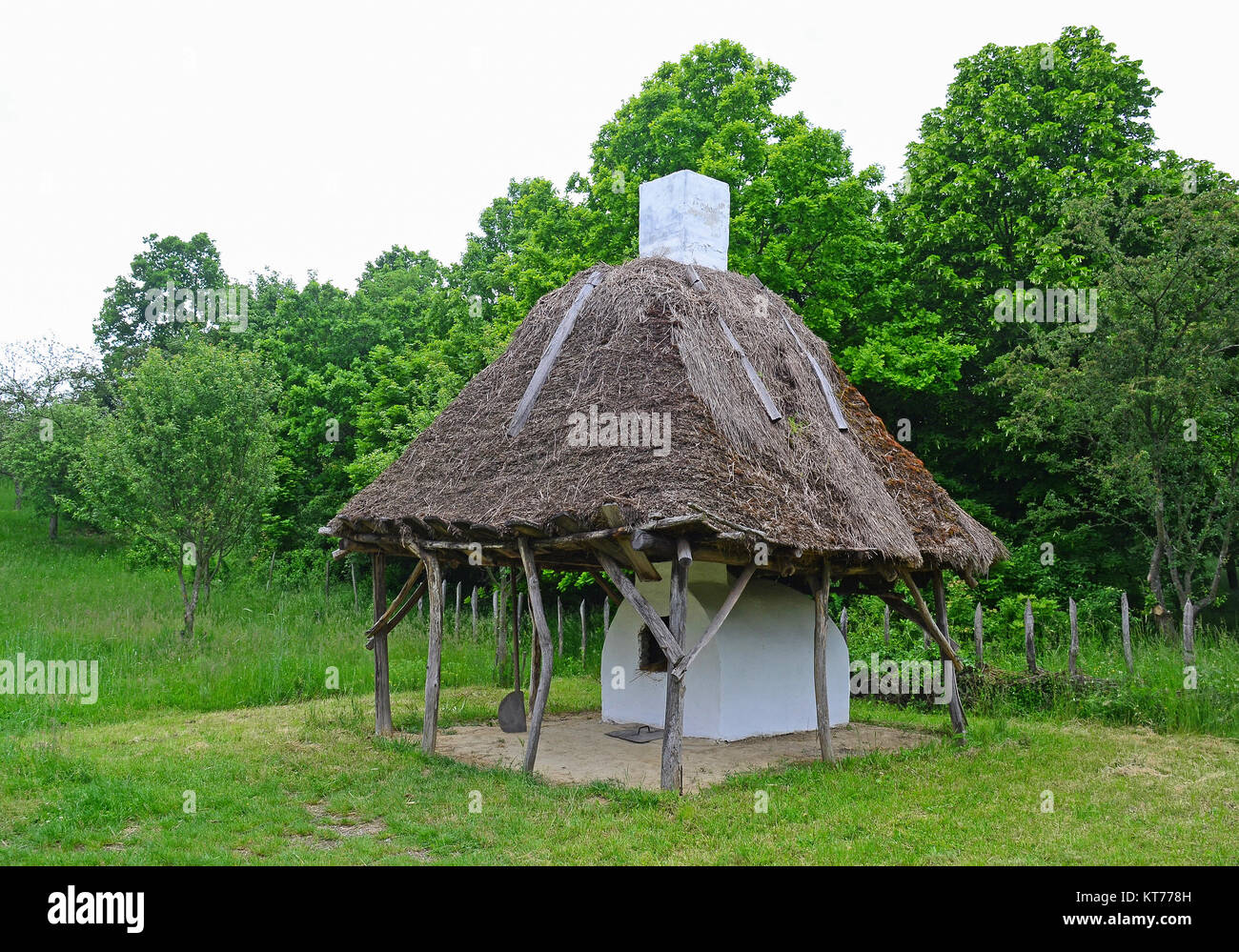Outdoor kitchen and furnace in Hungary Stock Photo - Alamy