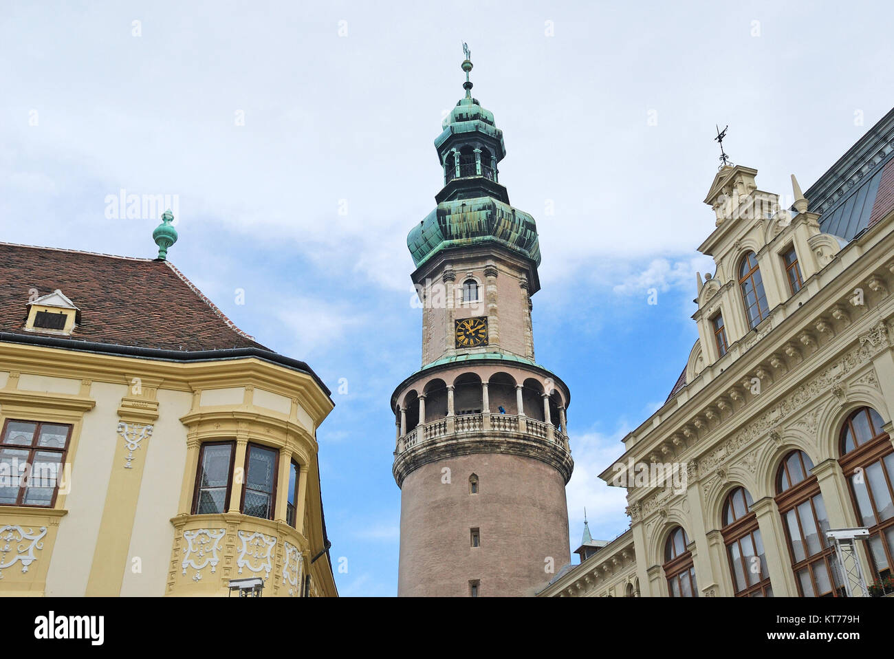 The famous Fire Tower in Sopron city, Hungary Stock Photo - Alamy