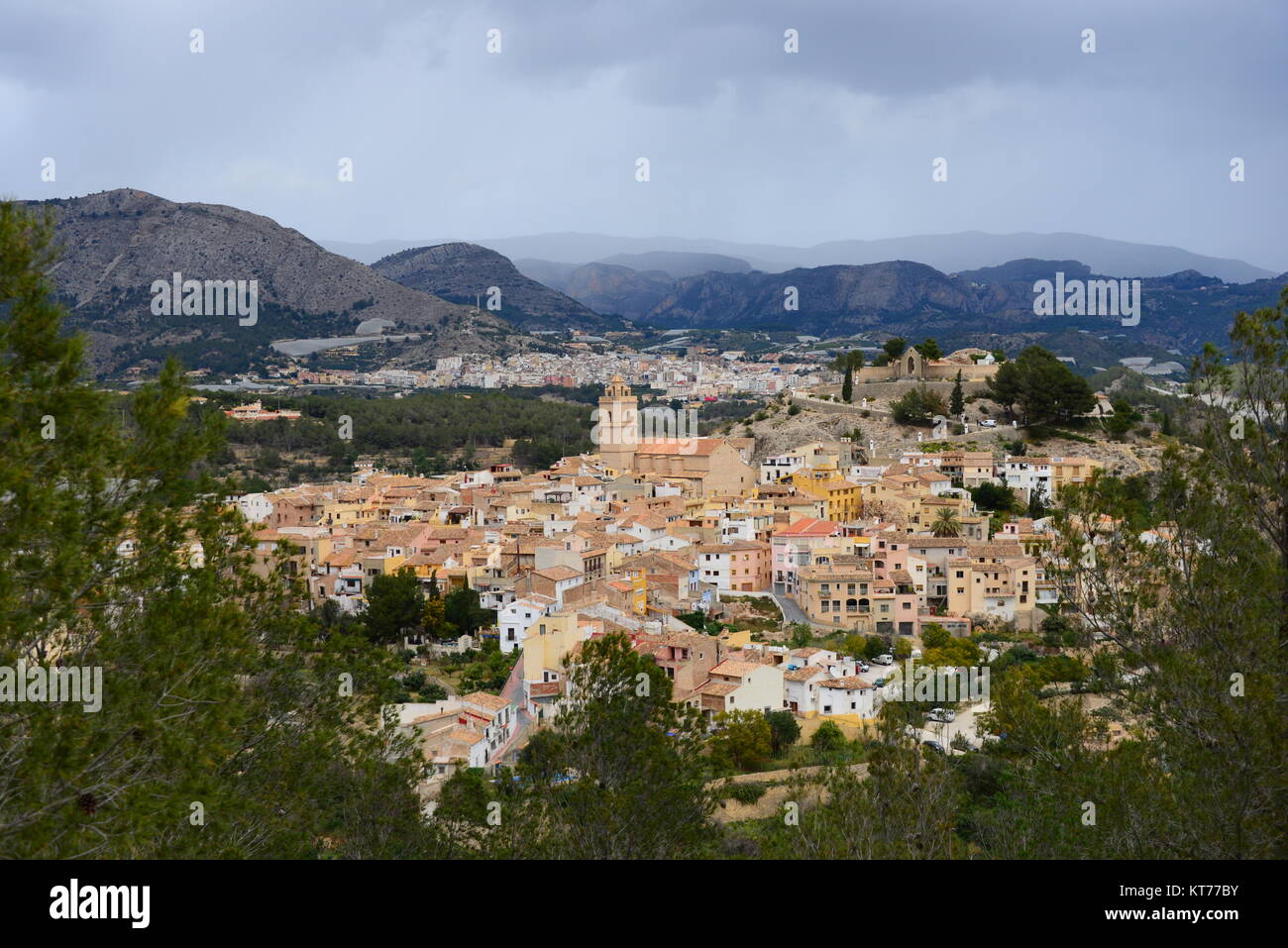 cityscapes - facades in polop de la marina - costa blanca - spain Stock ...