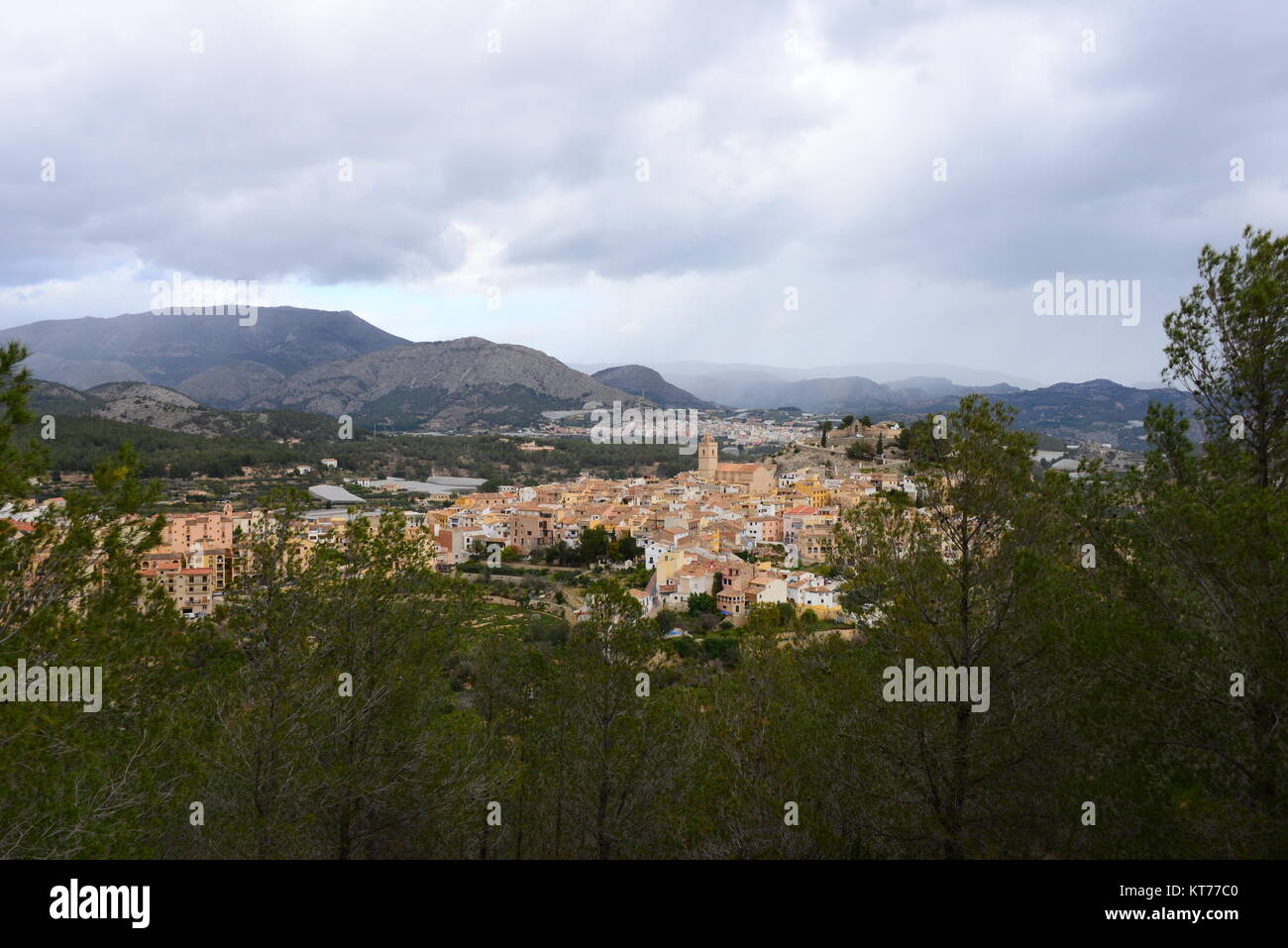 cityscapes - facades in polop de la marina - costa blanca - spain Stock ...