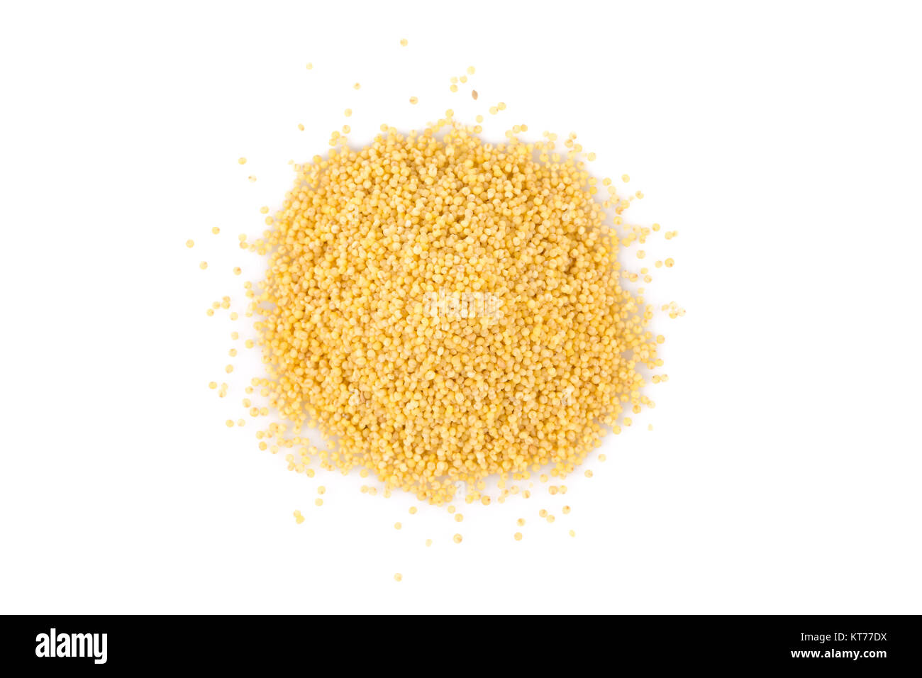 Dry millet isolated on white Stock Photo - Alamy