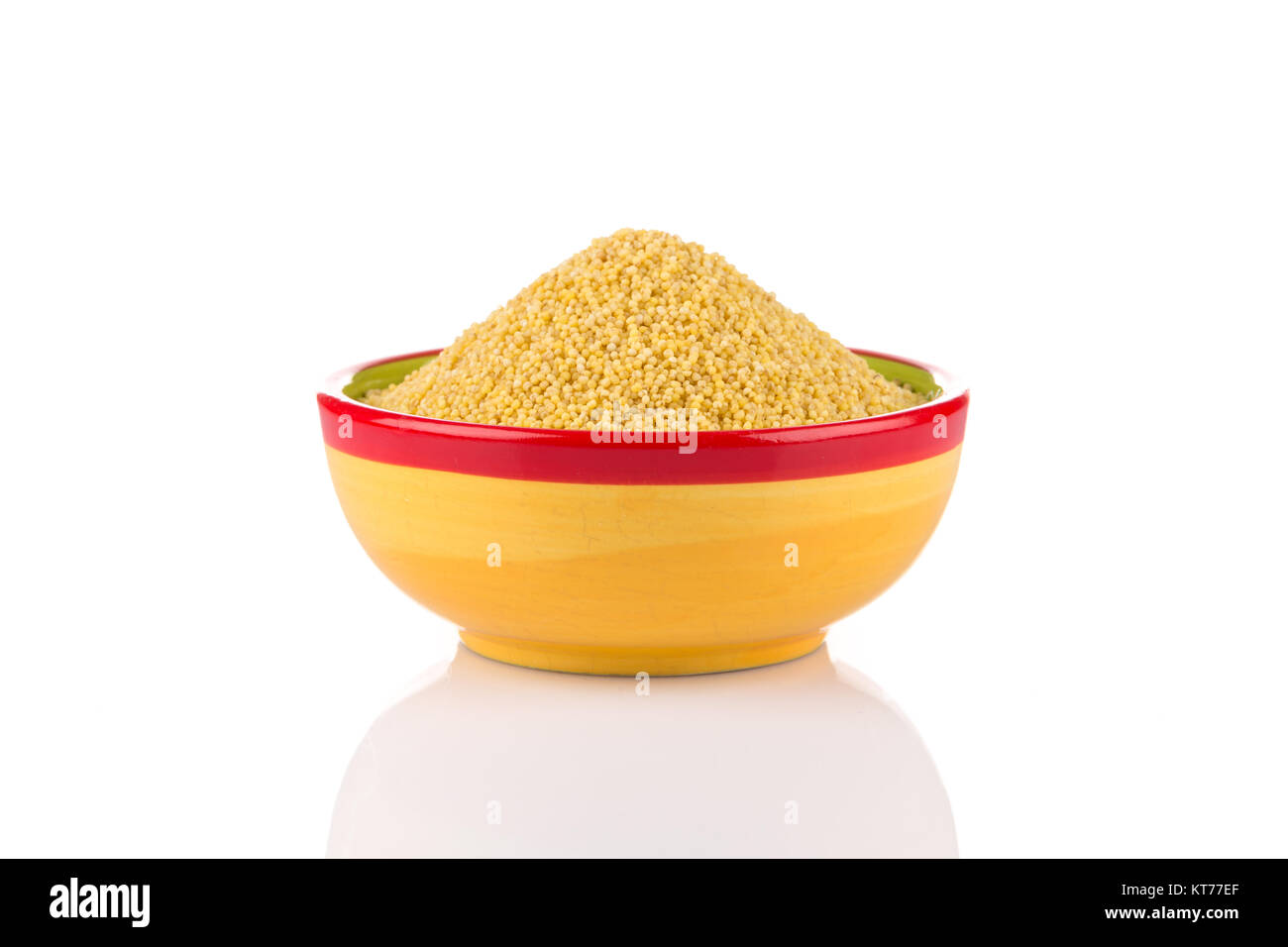 Dry millet isolated on white Stock Photo - Alamy