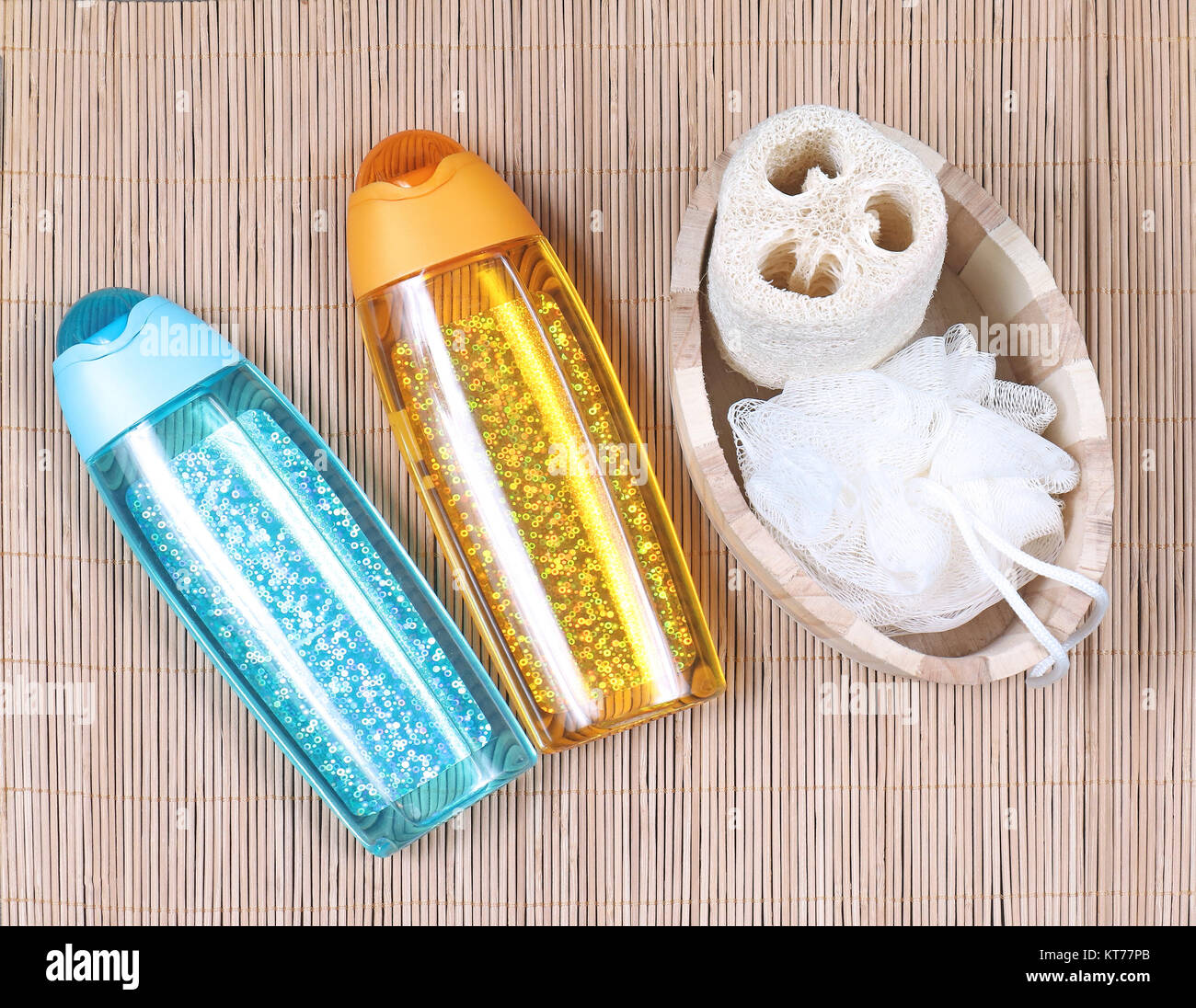 Sparkling bath set Stock Photo - Alamy