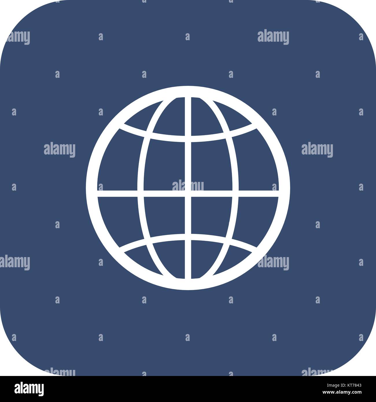 The globe icon. Globe symbol. Flat Vector illustration Stock Vector ...