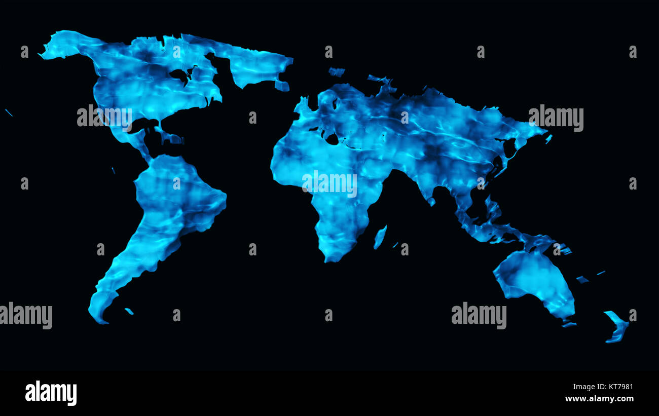 World map 3D render Stock Photo - Alamy