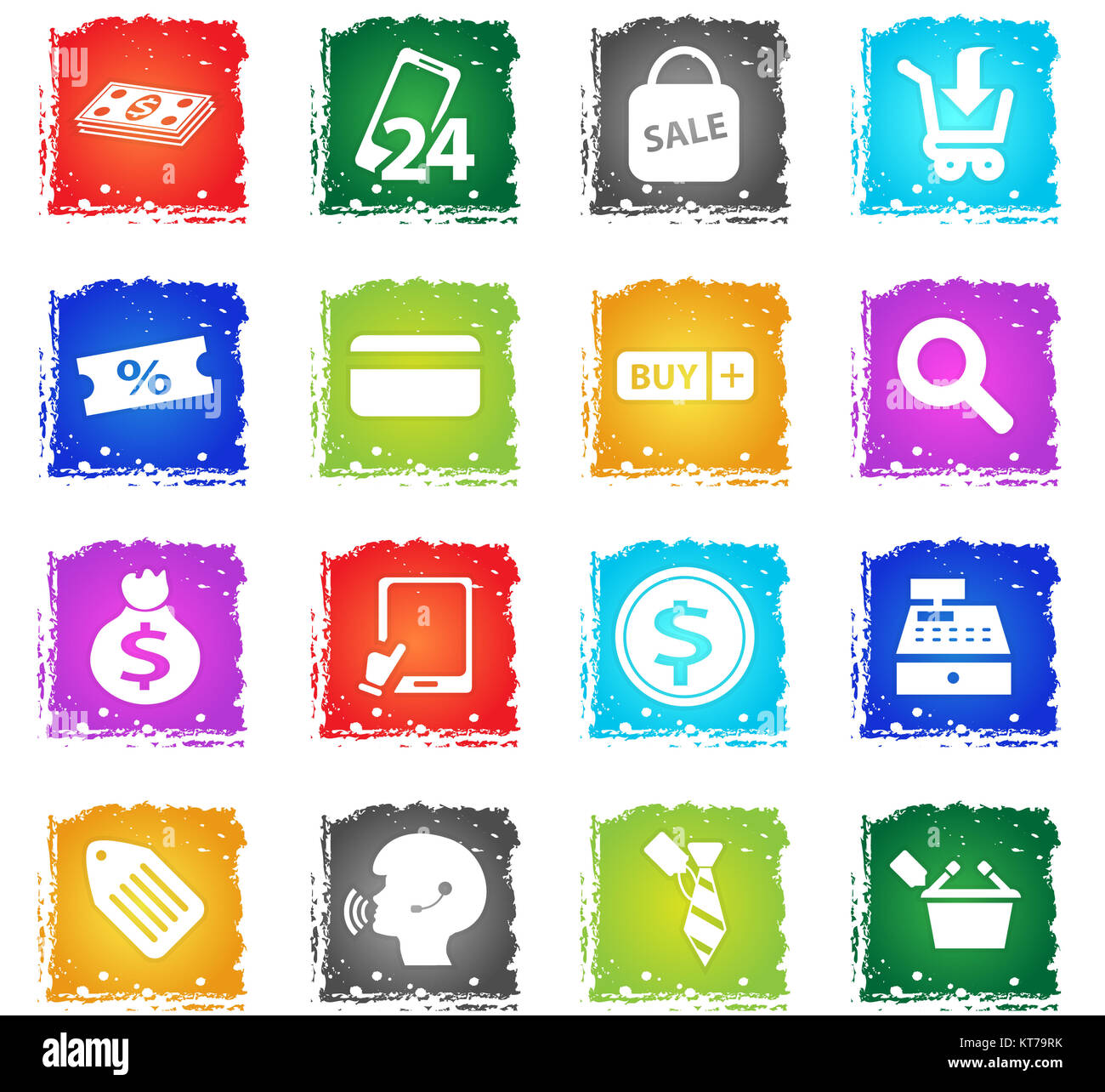 e-commerce icon set Stock Photo - Alamy
