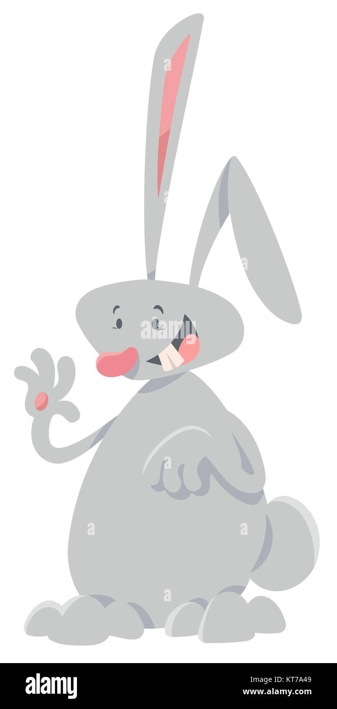 rabbit cartoon character Stock Photo - Alamy