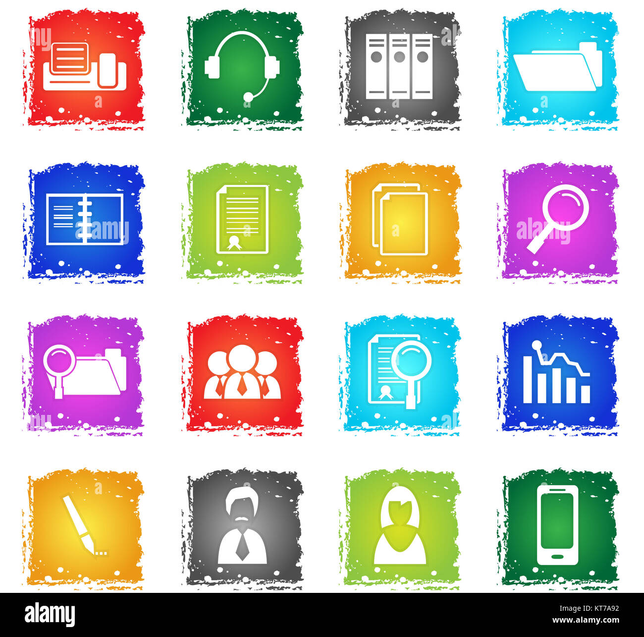 office icon set Stock Photo - Alamy