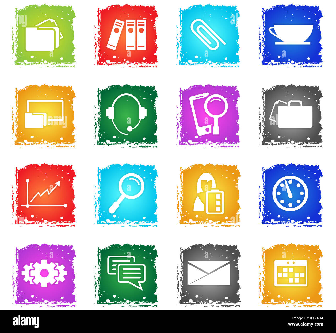 office icon set Stock Photo - Alamy