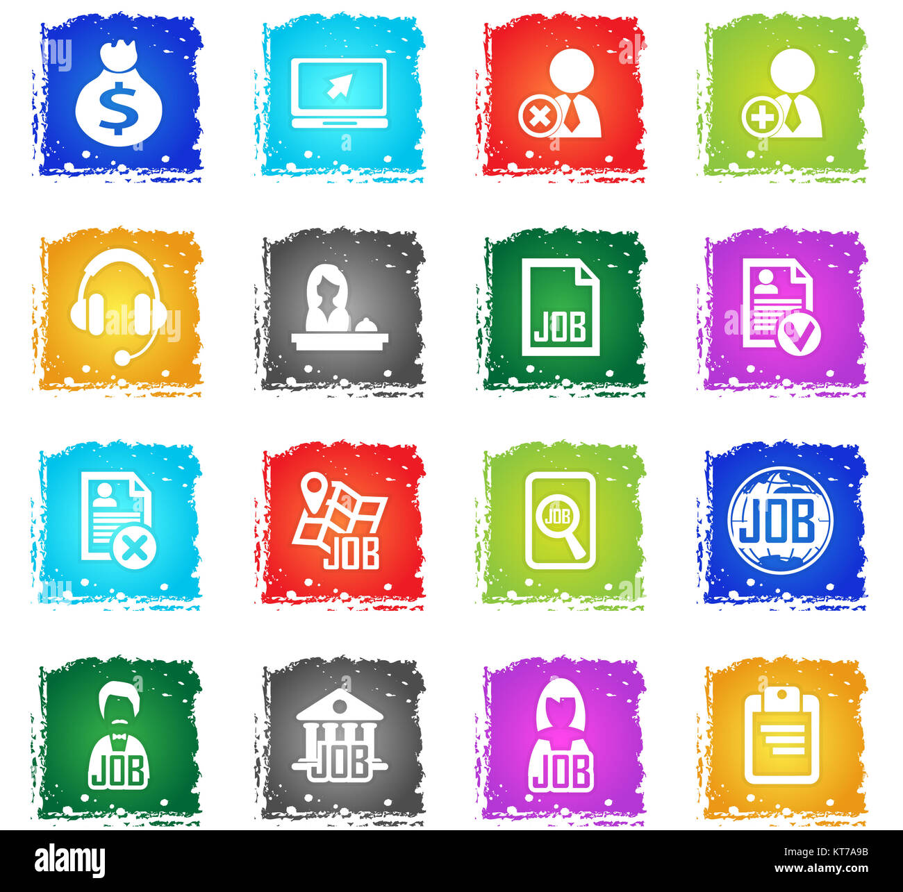 job search icon set Stock Photo - Alamy
