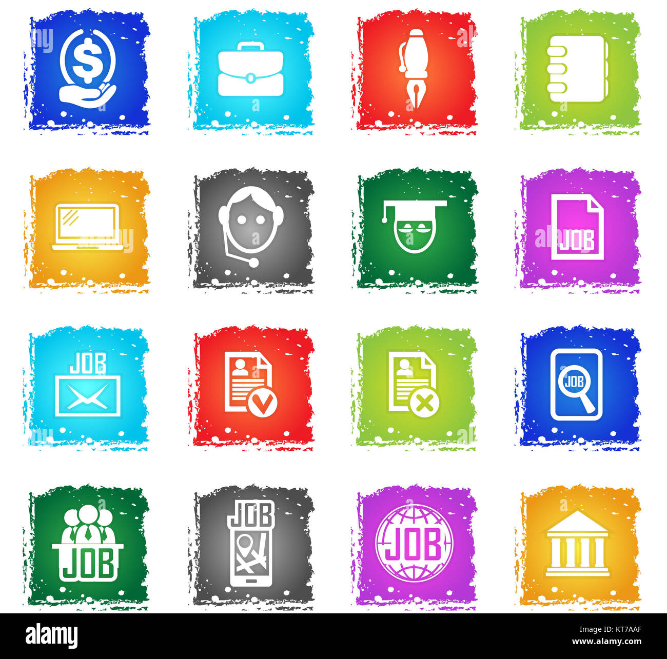 job search icon set Stock Photo - Alamy