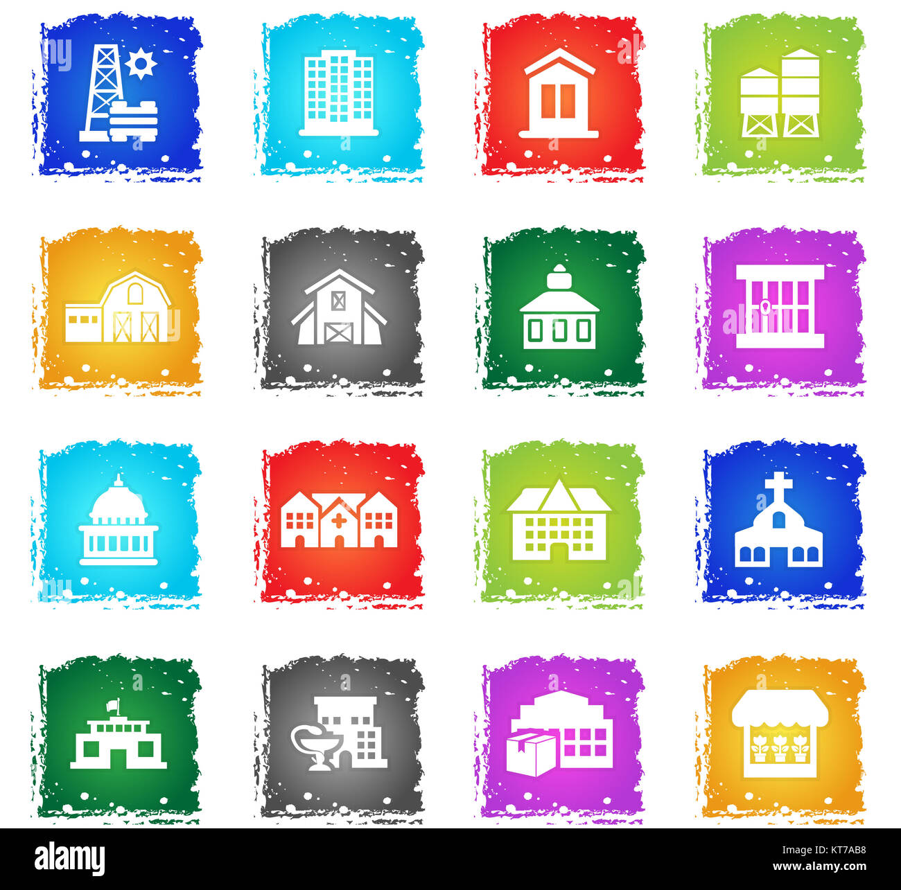 infrastructure icon set Stock Photo - Alamy