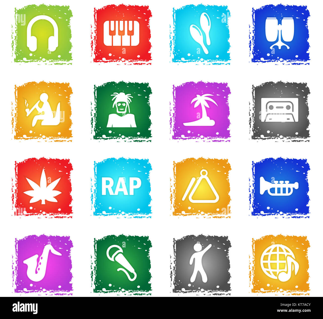 music icon set Stock Photo - Alamy