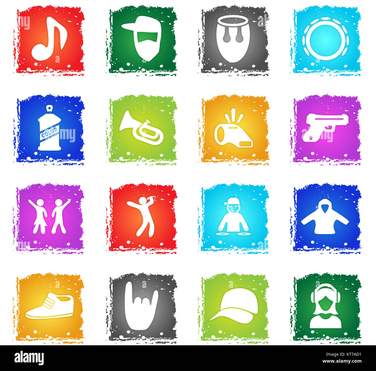 music icon set Stock Photo - Alamy
