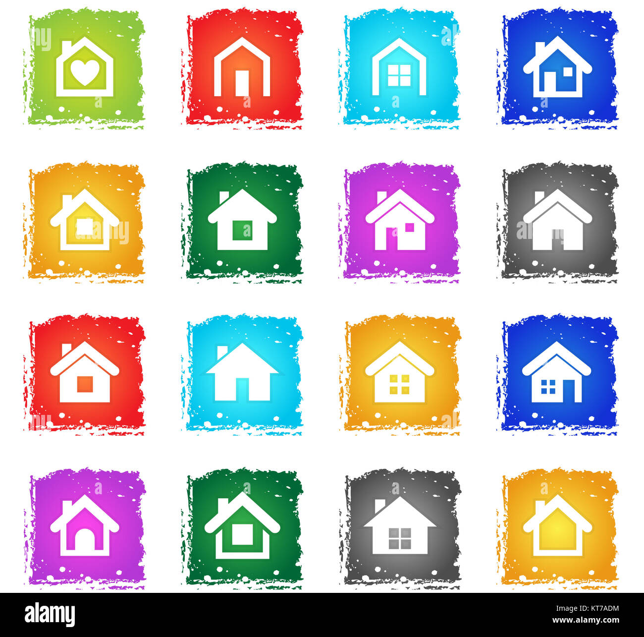 home icon set Stock Photo - Alamy