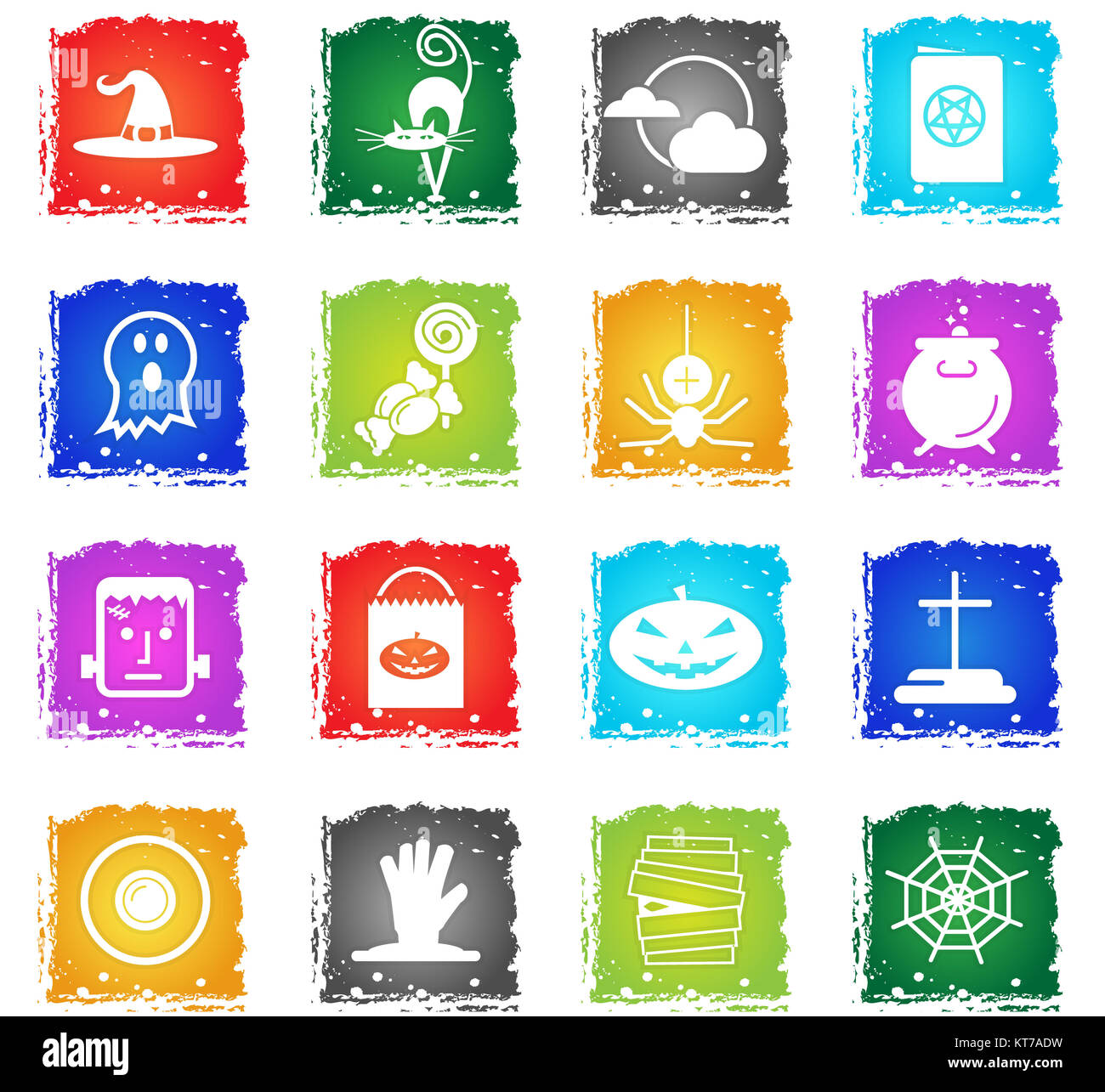halloween icon set Stock Photo - Alamy