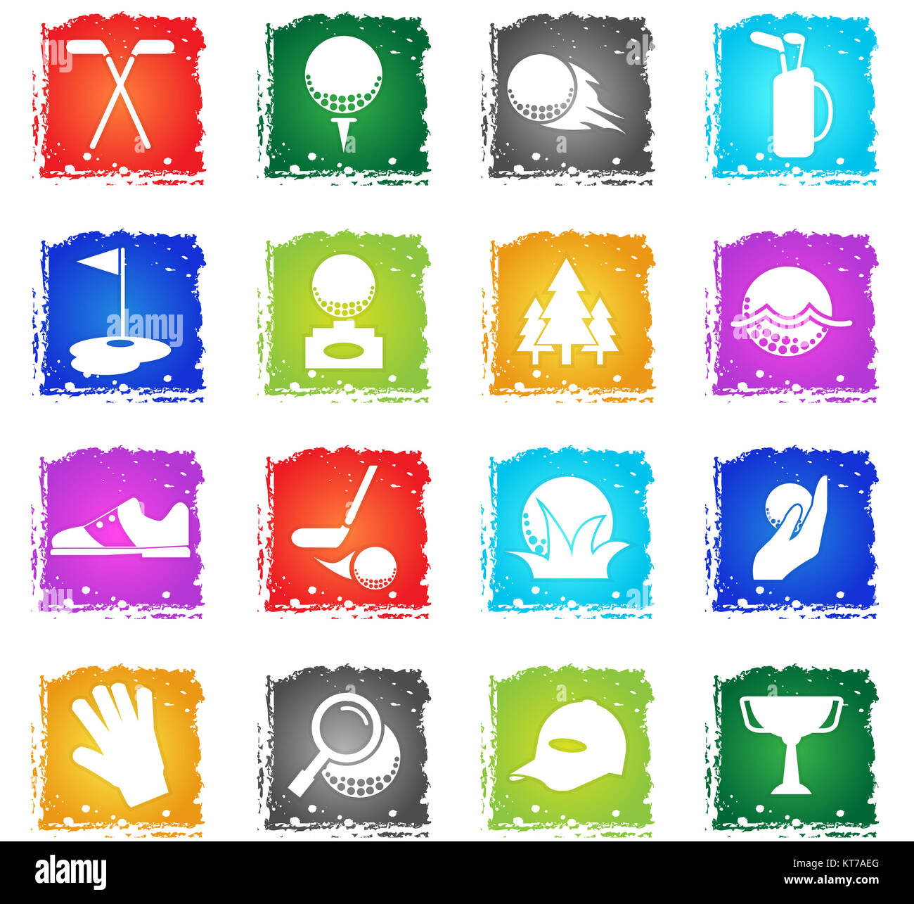 golf icon set Stock Photo - Alamy