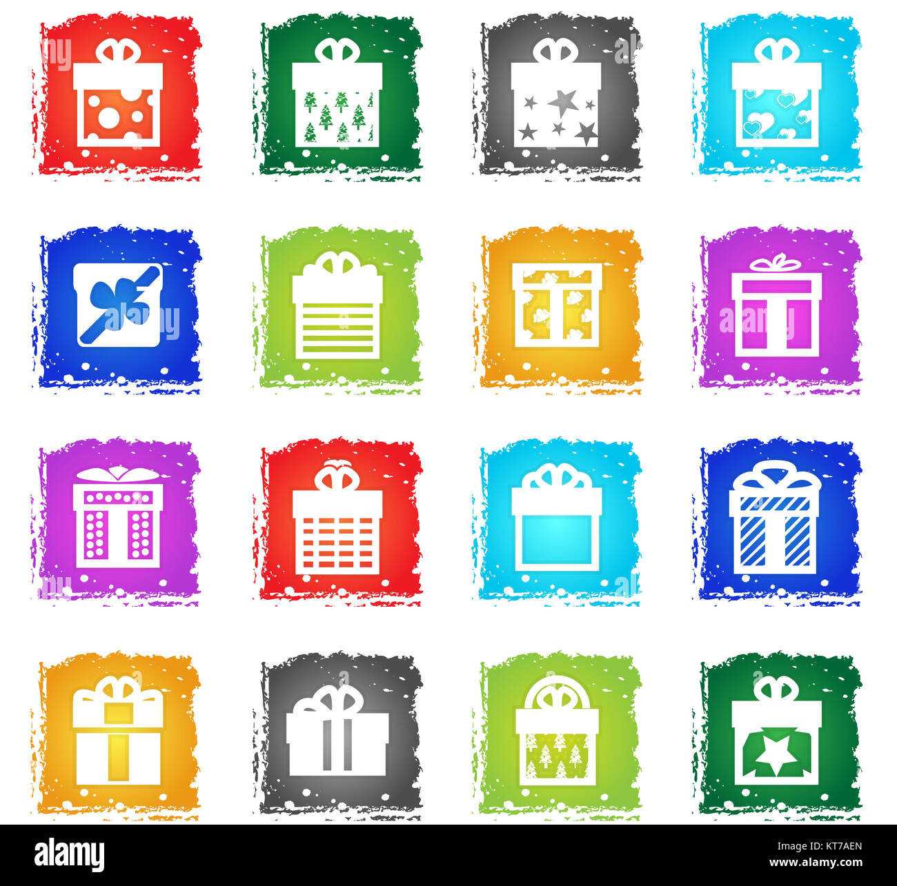 gifts icon set Stock Photo - Alamy