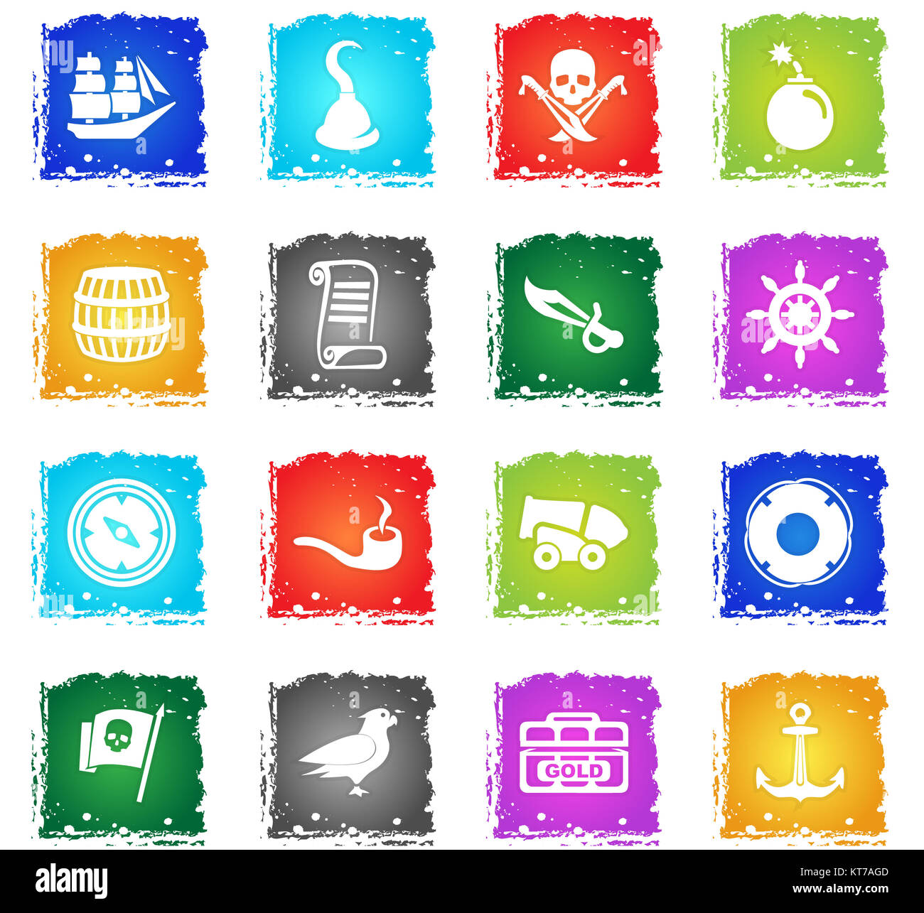 pirates icon set Stock Photo - Alamy