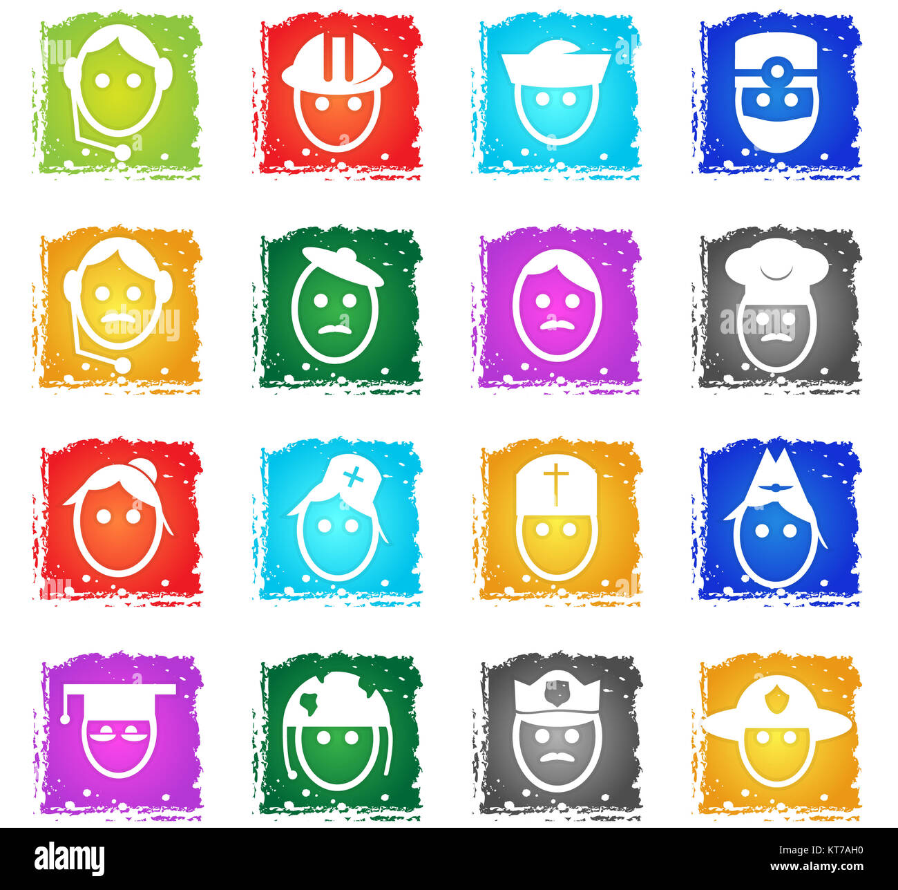 profession icon set Stock Photo - Alamy