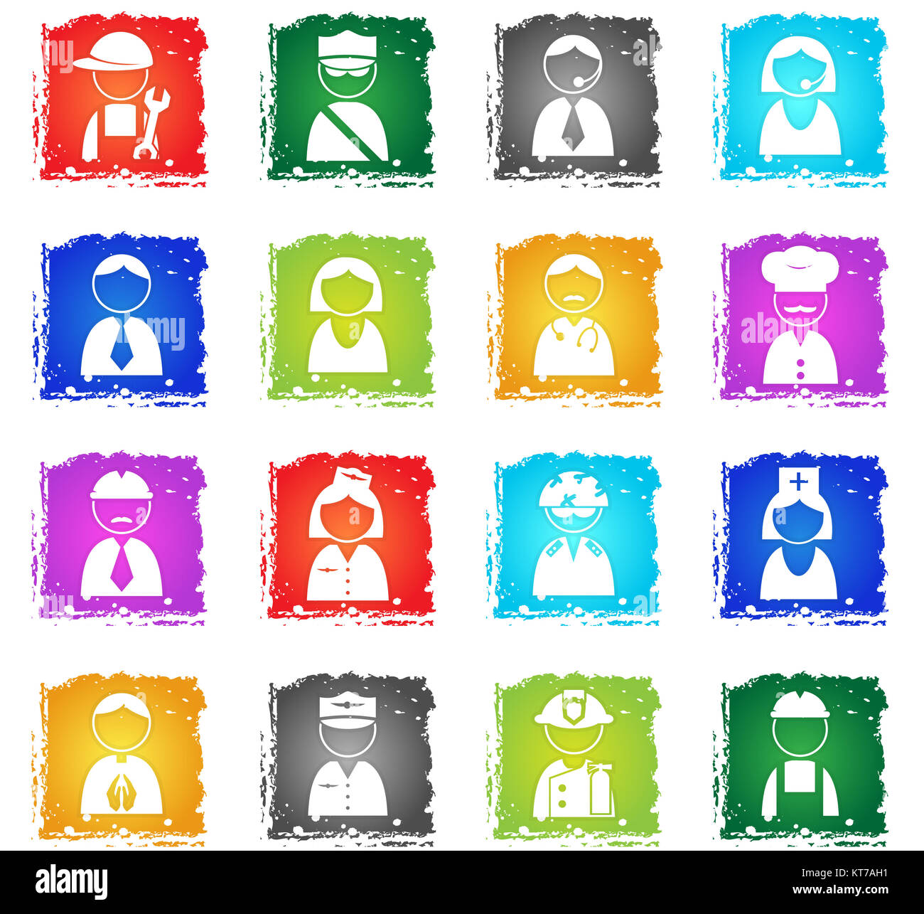 profession icon set Stock Photo - Alamy